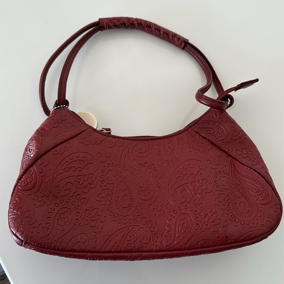 Apostrophe | Bags | Apostrophe Wine Genuine Leather Shoulder Bag | Poshmark